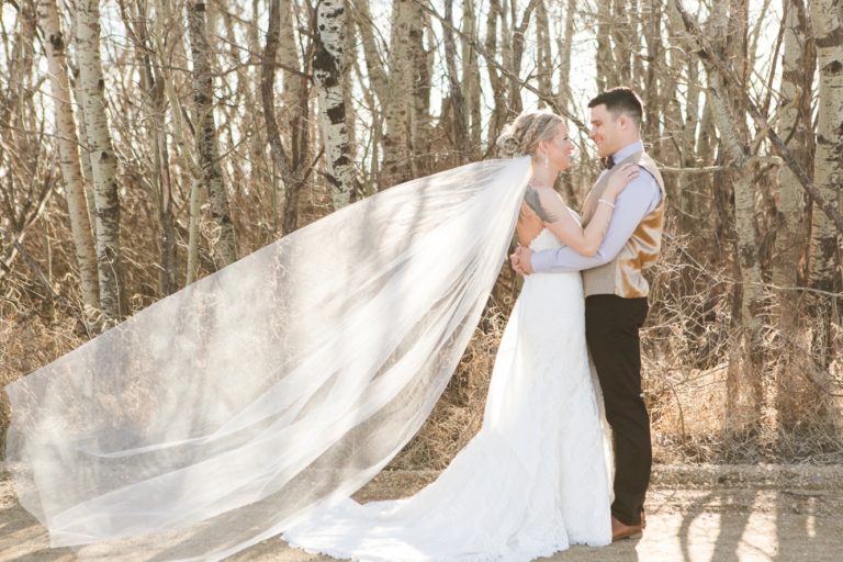 Spring Hometown Saskatchewan Wedding for Saskatoon Couple